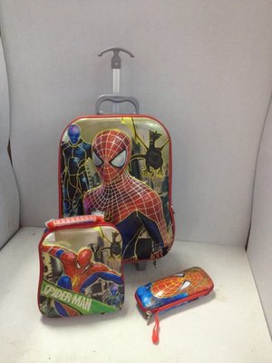 Hot sale   6D    Kids   Trolley  3 pcs / trolley school bags  / children travel bags supplier