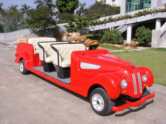 Electric clasic car, electric vintage car, electric sightseeing bus, electric passanger car, electric shuttle bus