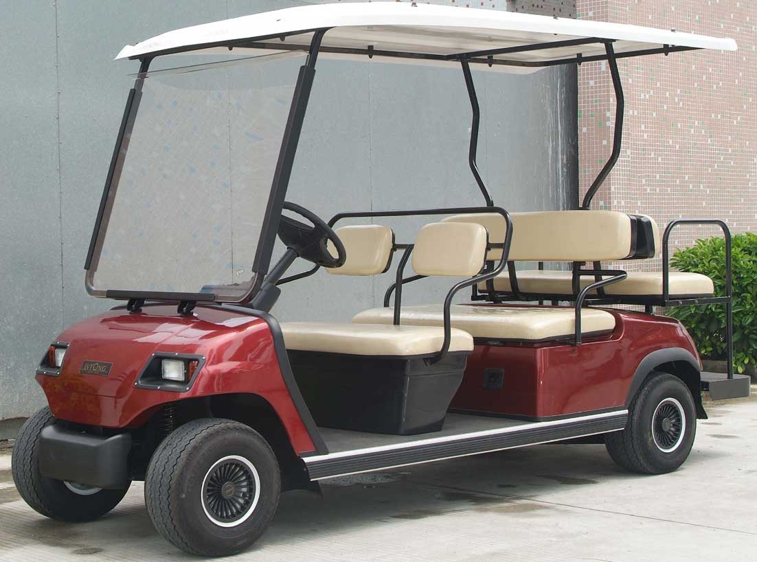 ELECTRIC 6 SEATER GOLF CART, REAR SEATS FOLDABLE, FOR CLUB,HOTEL, RESORT, PARK.ECT