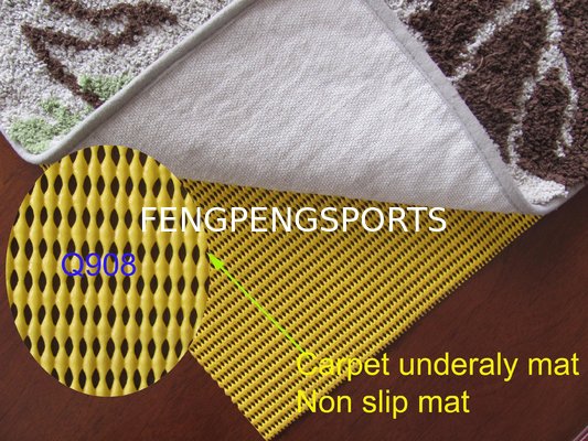 waterprove PVC non slip rug pad white color OEM sizes