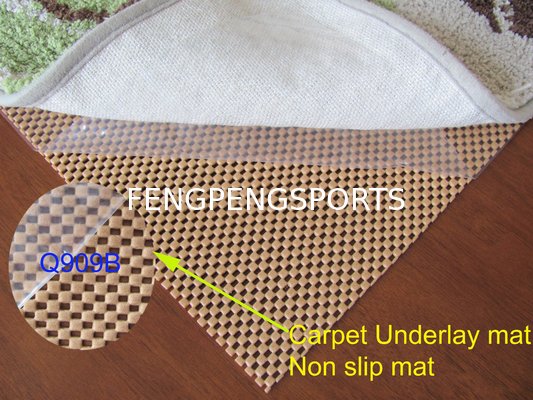 waterprove PVC non slip rug pad white color OEM sizes