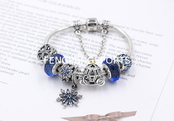 Finished chain female bracelet s925 sterling silver 5 beads bracelet