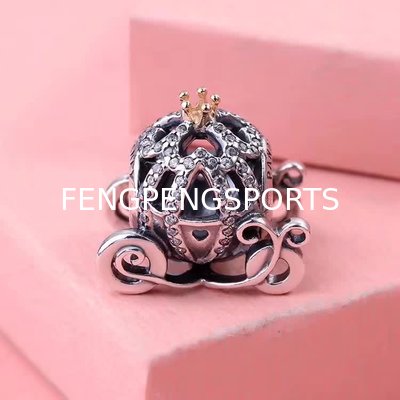 2018 New style 1：1 925 sterling silver bracelet disney pumpkin car beads