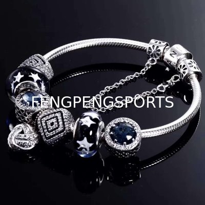2017 925 sterling jewelry r women  bracelet with pandor beads