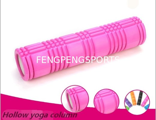 High-density EVA yoga pilates massage foam roller hollow column Yoga Column many colors for choose