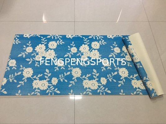 PVC Yoga Mat Custom logo print 100% eco pvc free yoga mat with carry strap