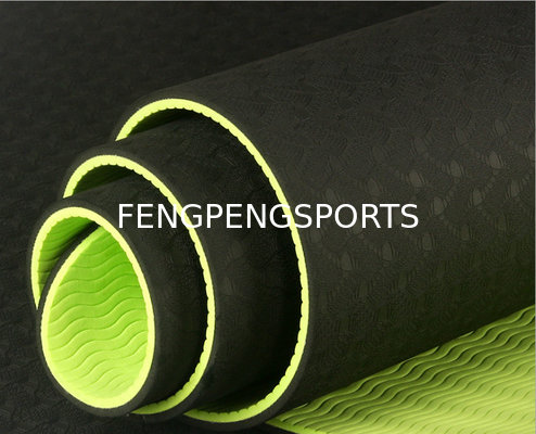 Gymnastics Equipment Gym Exercise Eco Friendly PVC Yoga Mat Exercise TPE Yoga Mat With 4/5/6mm Double Color Mat