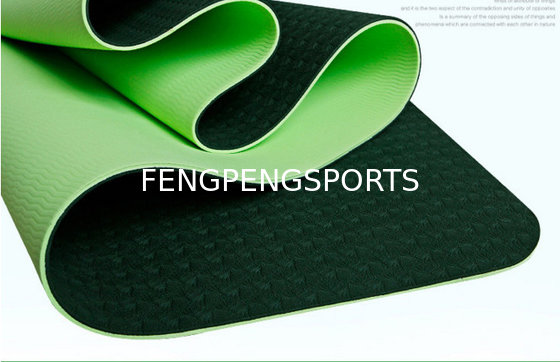 Bamboo Blue Color TPE YOGA MAT HIGH QUALITY  YOGA MAT FOR training