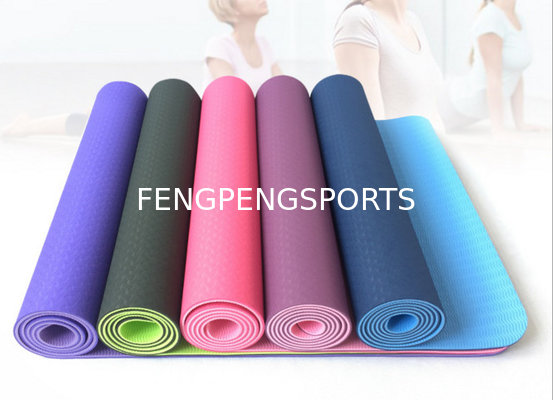 Manufacturers wholesale monochrome green tpe yoga mat natural lengthened tpe yoga mat 10mm thick anti-slip mat
