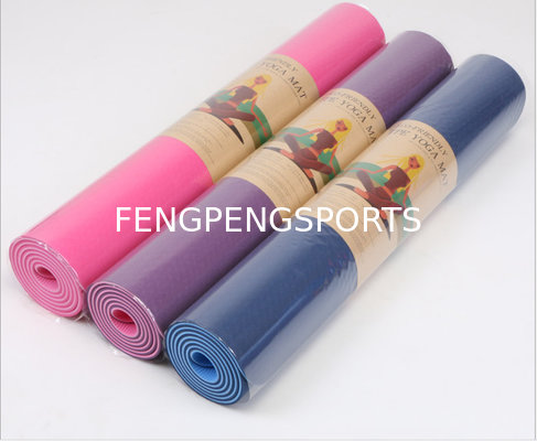 Wholesale non-slip yoga mat beginners monochrome tpe 8mm yoga mat green thick tasteless yoga mat