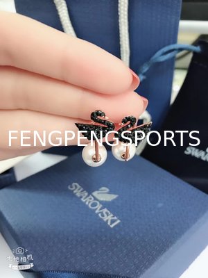 Black swan after hanging earrings female Europe and the United States simple atmospheric earrings earrings