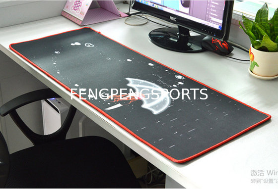 Natural rubber padded flat key pad large mouse pad custom
