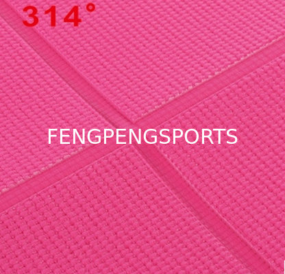 folded PVC yoga mat for outdoor use.a mat mainly for outdoor & traveling