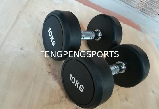 Factory High quality Round Rubberized Dumbbells Export Quality with cheap price Fitness Body Round Head Fixed dumbbell