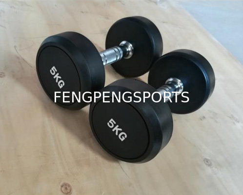 Factory High quality Round Rubberized Dumbbells Export Quality with cheap price Fitness Body Round Head Fixed dumbbell