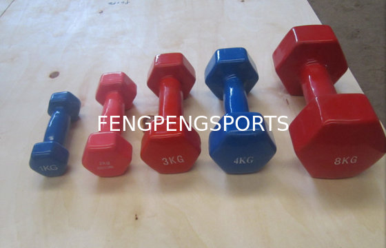 Hexagon small dumbbell Colorful dip ladies use fitness dumbbells  factory direct high-grade high-quality dumbbells
