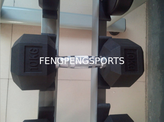 Fitness plastic iron plated dumbbell hexagonal fixed dumbbell 1-10kg 2.5-50kg commercial men's dumbbell