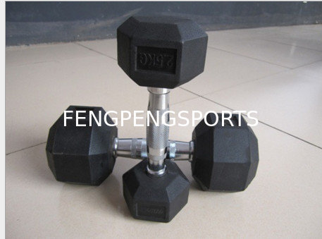 Fitness plastic iron plated dumbbell hexagonal fixed dumbbell 1-10kg 2.5-50kg commercial men's dumbbell