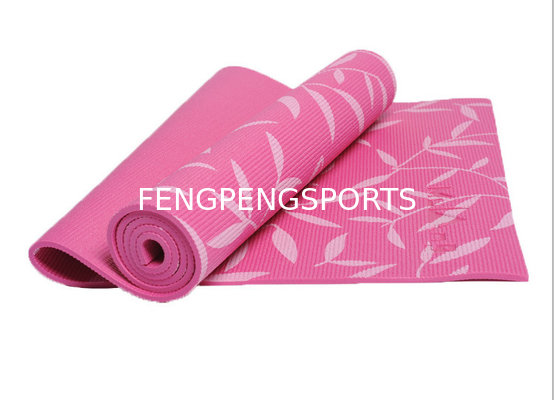 Custom logo print 100% eco pvc free yoga mat with carry strap yoga mat for exercises