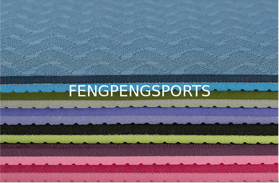 Custom logo print 100% eco pvc free yoga mat with carry strap yoga mat for exercises