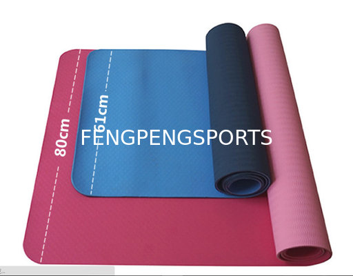 Two-color TPE yoga mat 183*80*8mm non-slip long+ thickening+ widened+ Yoga mat sports mat