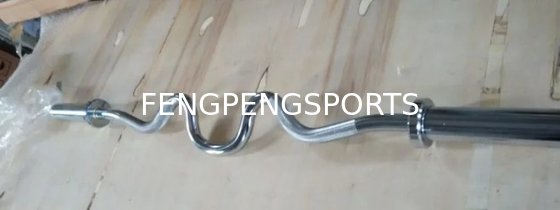 OB47 120cm 8kg barbell chromed EZ Curl bar / straght bar with spring collar