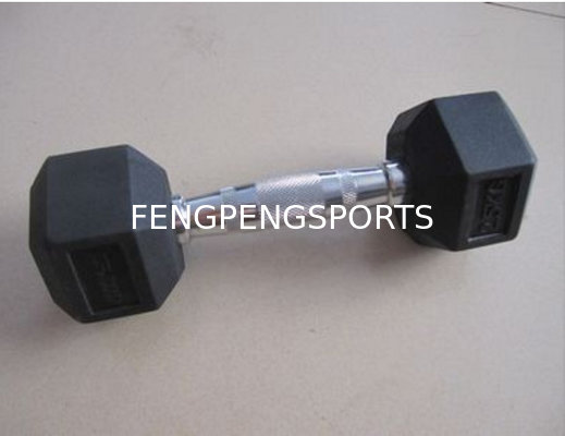 Hex dumbbell Fitness Exercise Ladies dumbell Black rubber hex dumbells for body building