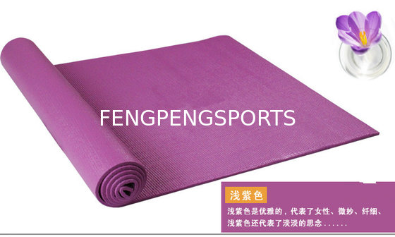 solid colors 6 mm pvc sports non slip yoga mat Eco friendly pvc yoga mat for new begainer