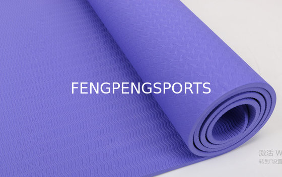 Monochrome yoga mat tpe 6mm environmental tasteless anti-skid exercise fitness yoga mat