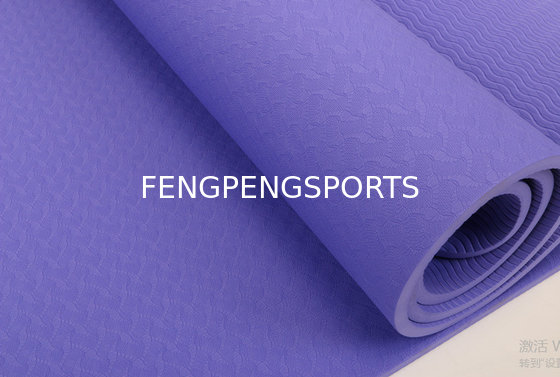 Monochrome yoga mat tpe 6mm environmental tasteless anti-skid exercise fitness yoga mat