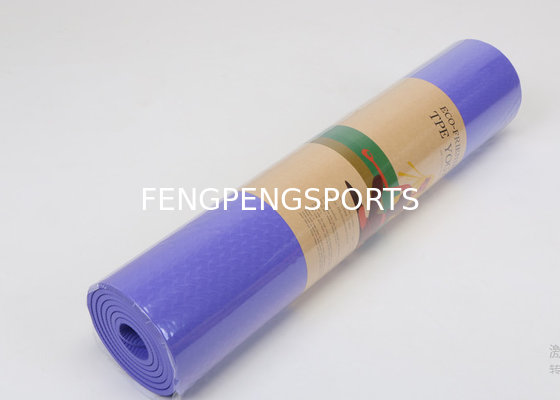 Monochrome yoga mat tpe 6mm environmental tasteless anti-skid exercise fitness yoga mat