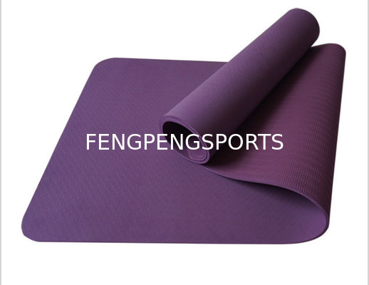 Signal tpe yoga mat thickened widened 80CM thick 8MM green tasteless yoga mat tpe custom strap rope