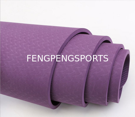 Signal tpe yoga mat thickened widened 80CM thick 8MM green tasteless yoga mat tpe custom strap rope
