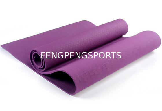 Wholesale eco friendly non slip waterproof material custom print private label tpe yoga mat