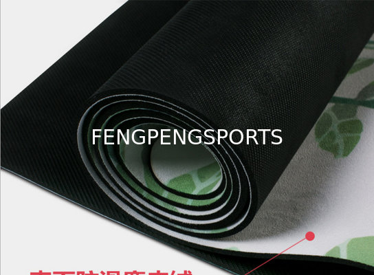Odorless non-slip soft printing natural rubber yoga mat shop custom logo OEM yoga mat