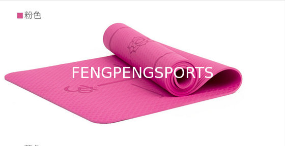 Yoga mat green odorless body line anti-slip fitness outdoor mat OEM logo