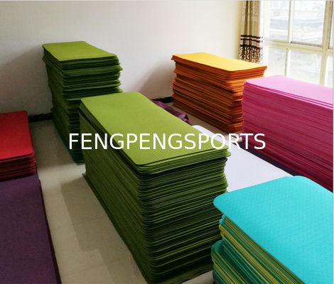 colorful yoga mat tpe material eco friendly yoga mat 6-8 mm for new starter