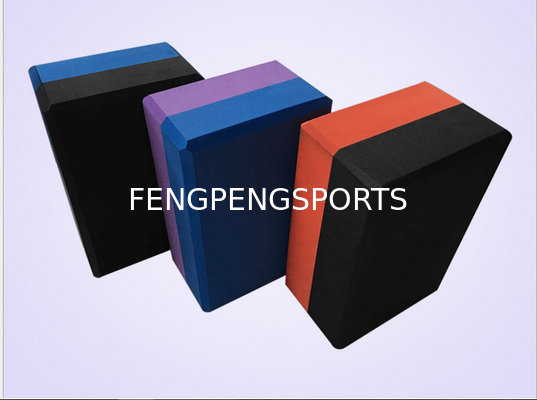 Wholesale eva high density yoga bricks thickened green yoga accessories tasteless fitness double color yoga brick