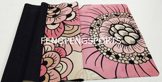 1MM Lightweight Foldable Printed Rubber Yoga Mat Travel Pad Custom Pattern