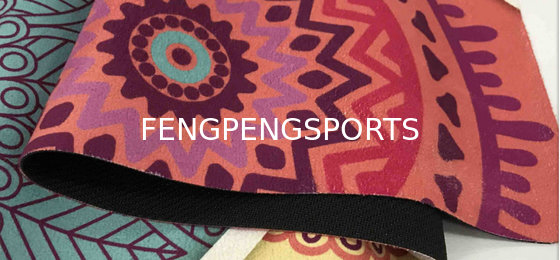 1MM Lightweight Foldable Printed Rubber Yoga Mat Travel Pad Custom Pattern