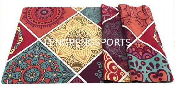 E-commerce customer supply PU natural rubber rubber yoga mat + body line custom sweat-absorbing anti-skid pad