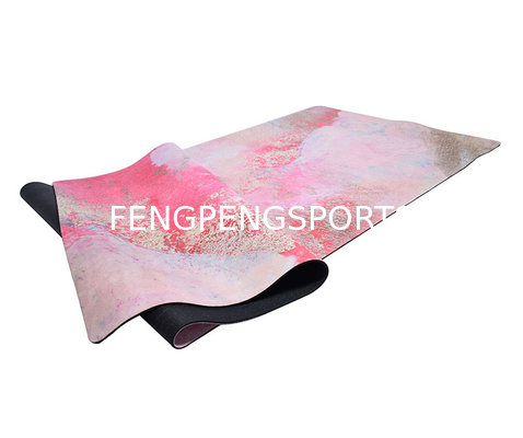   Thicken natural rubber printing yoga mats 2018 New colour print leather yoga mats