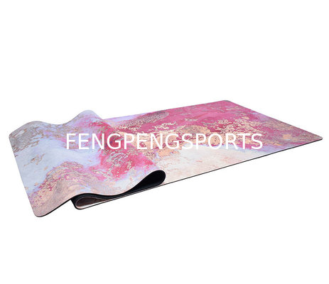   Thicken natural rubber printing yoga mats 2018 New colour print leather yoga mats