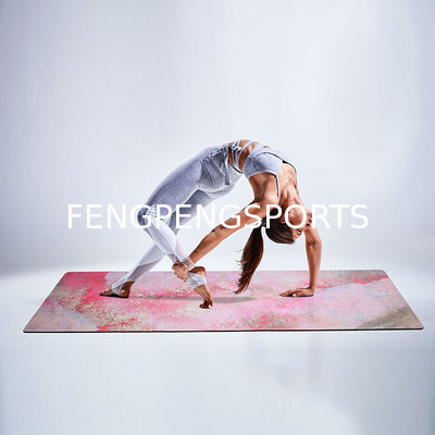   Thicken natural rubber printing yoga mats 2018 New colour print leather yoga mats