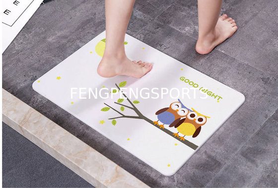 diatomite absorbent pad Changbai Mountain diatom mud anti-skid quick-drying painted foot pad can be customized