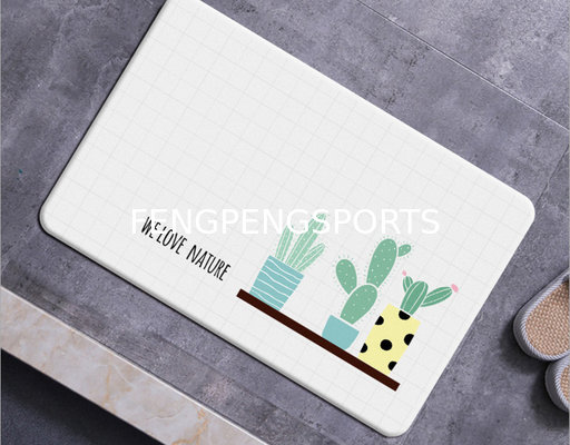 diatom mud anti-skid quick-drying painted foot pad can be customized