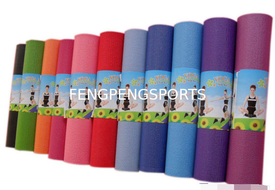Gymnastics Equipment Gym Exercise Custom Print Logo Eco Friendly PVC Yoga Mat yoga mat manufacturer supply
