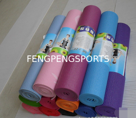 offer pvc yoga mat wholesale high quality eco friendly multiple color thickness use anti-slip PVC yoga mat