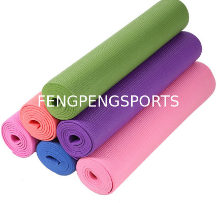 offer pvc yoga mat wholesale high quality eco friendly multiple color thickness use anti-slip PVC yoga mat