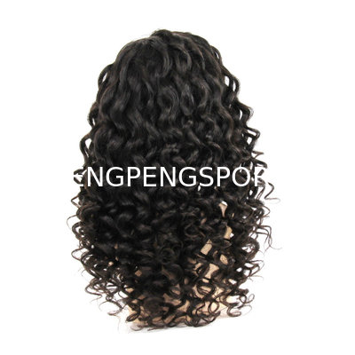 European and American hot sale full lace real hair wigs Indian hair ladies wig curly hair Kinky Curly